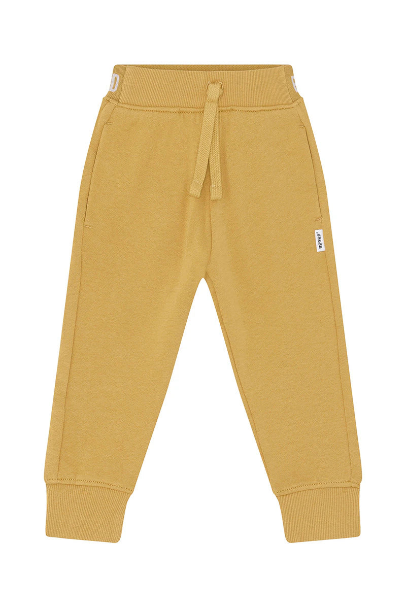 Mustard Rush Fleece Trackies CLEARANCE – Brighter Babes